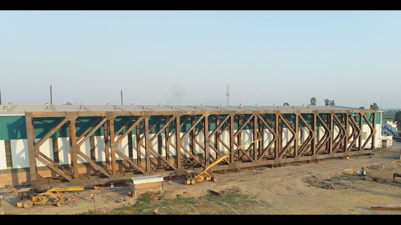 Trail Assembly by GISF for India's largest Open Web Girder 95.28 meter ...