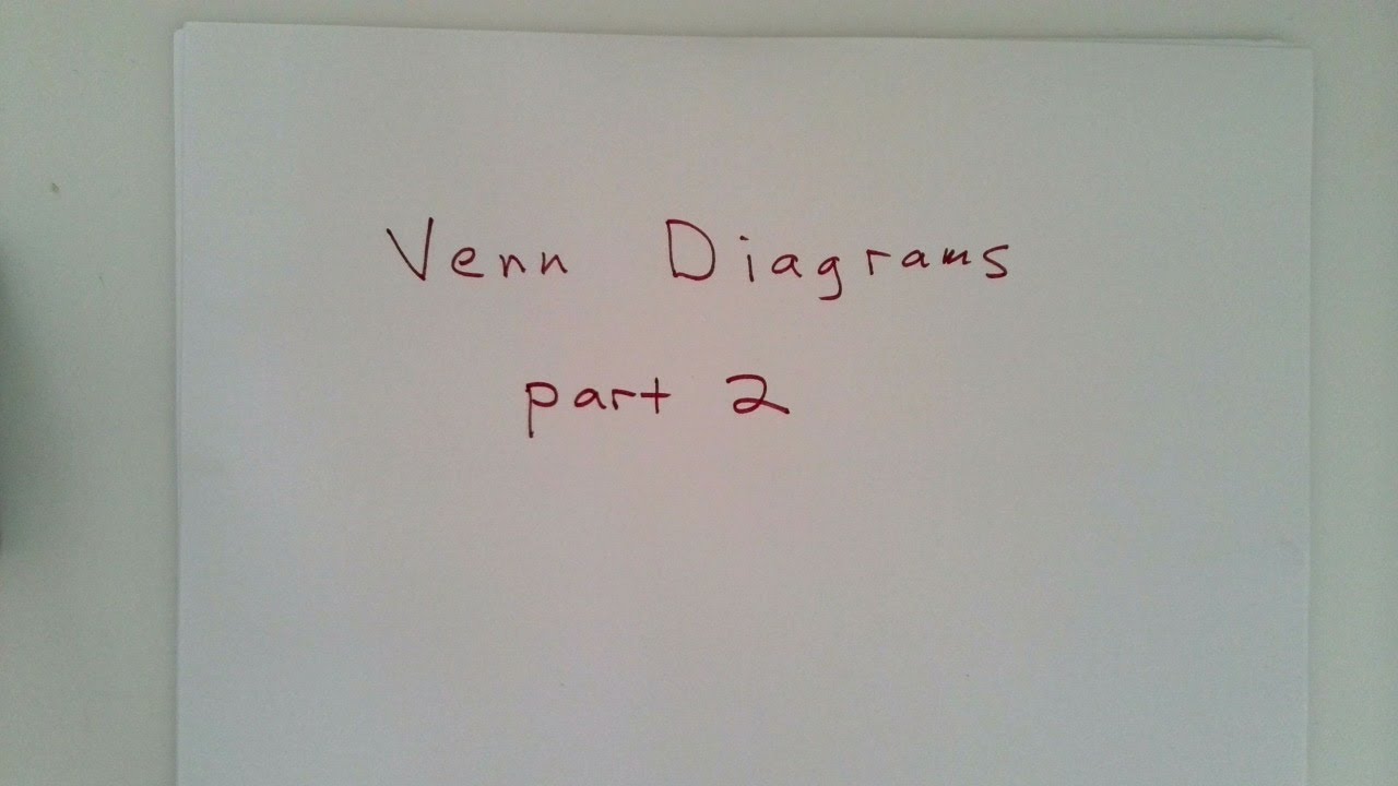 Venn Diagrams Part 2 - YouTube