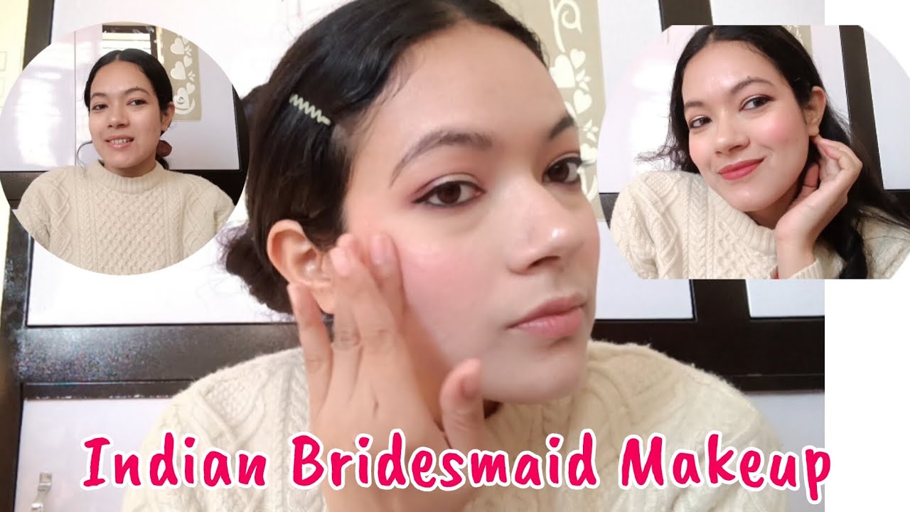 Bridesmaid Makeup At Home | Bridesmaid Makeup Look | Easy to do Makeup ...