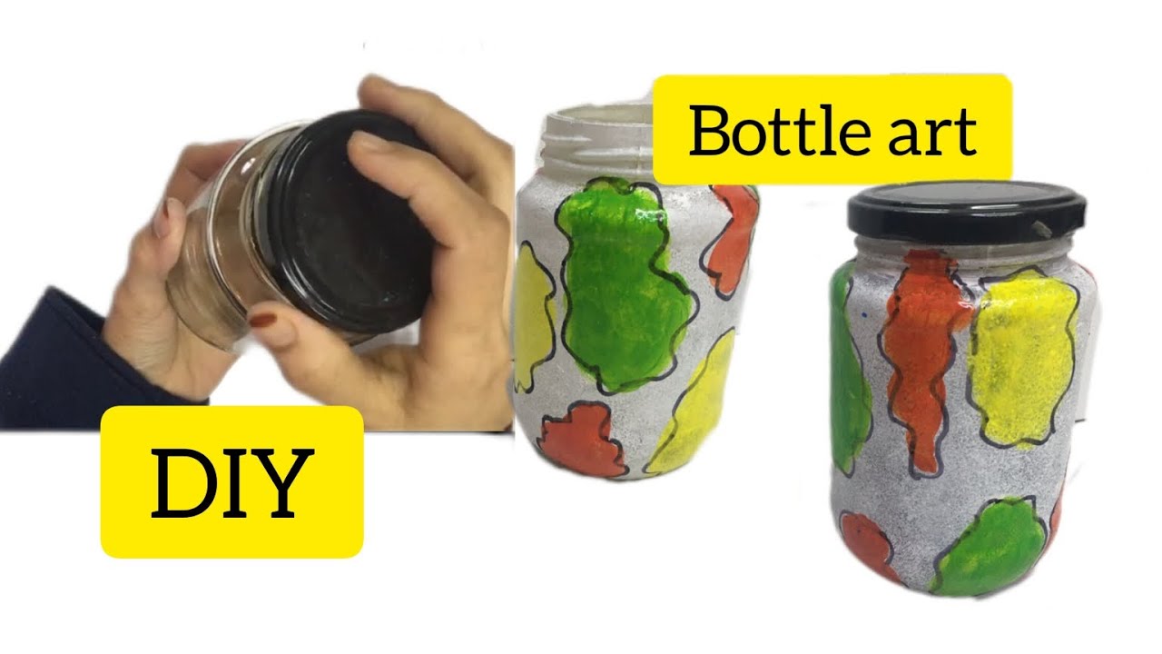 bottle art| diy |craft | waste bottle craft - YouTube