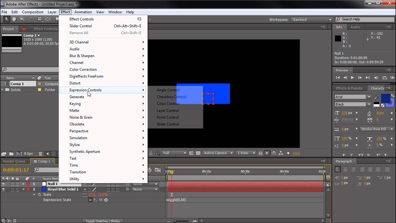 After Effects Tutorial: Use Slider Controls with Expressions -HD- - YouTube