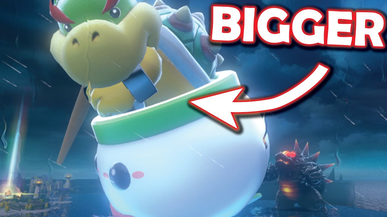 I made Bowser Jr bigger in Bowser's Fury - YouTube