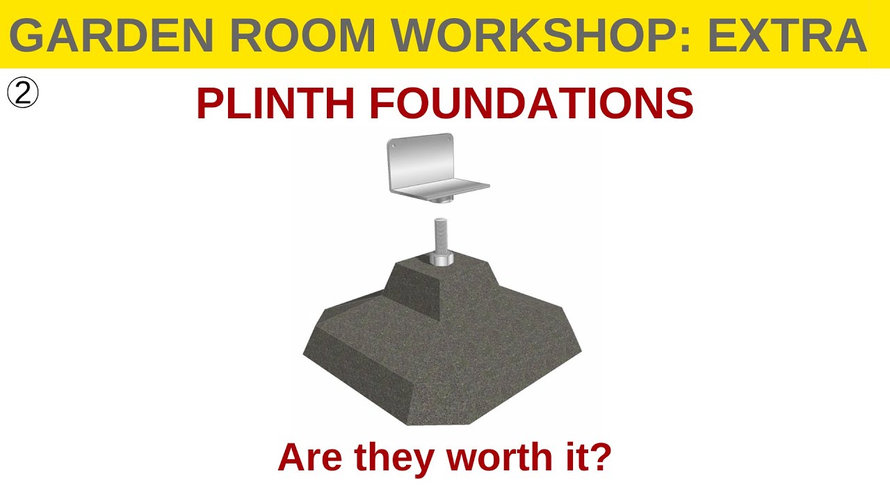 Garden Room Workshop Extra | Plinth foundations - YouTube
