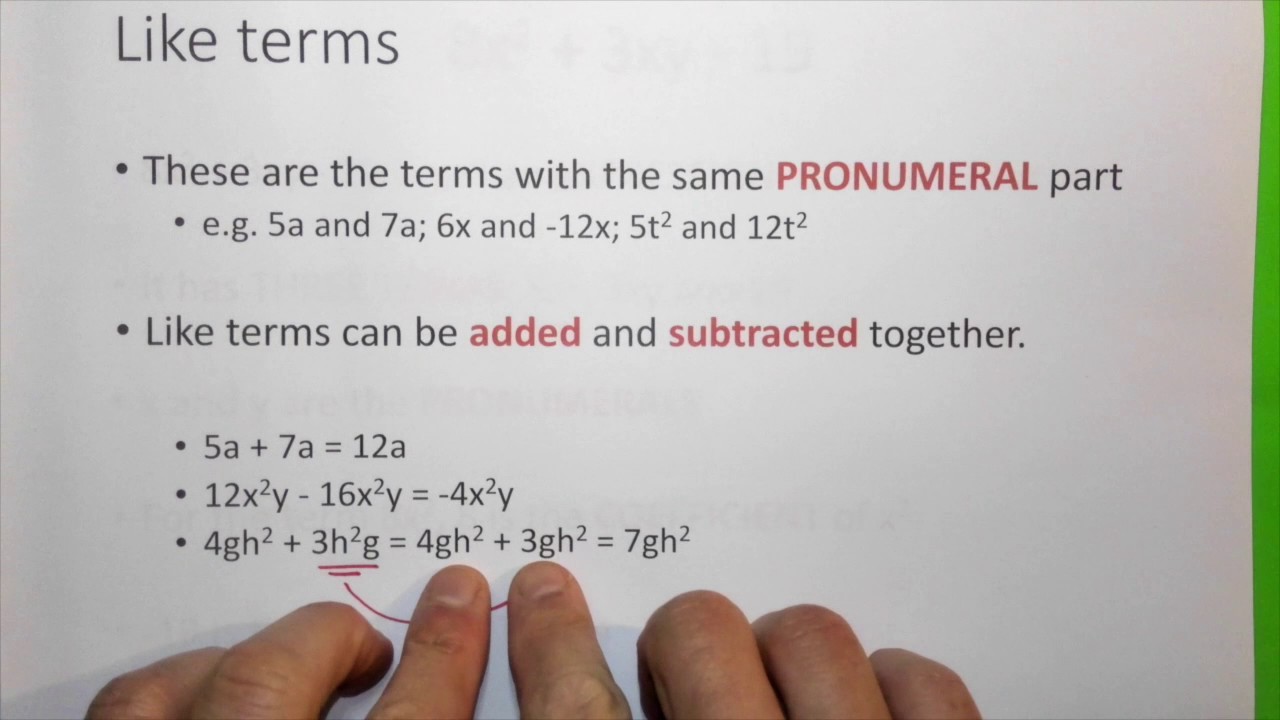 Algebra - Key Ideas - YouTube