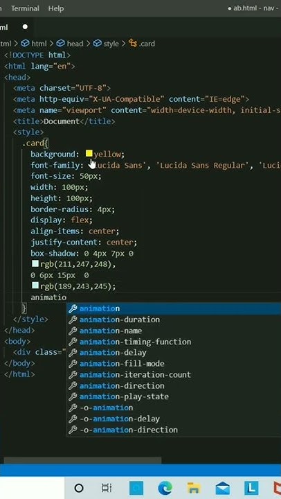 Card spin animation using HTML and CSS #shorts - YouTube