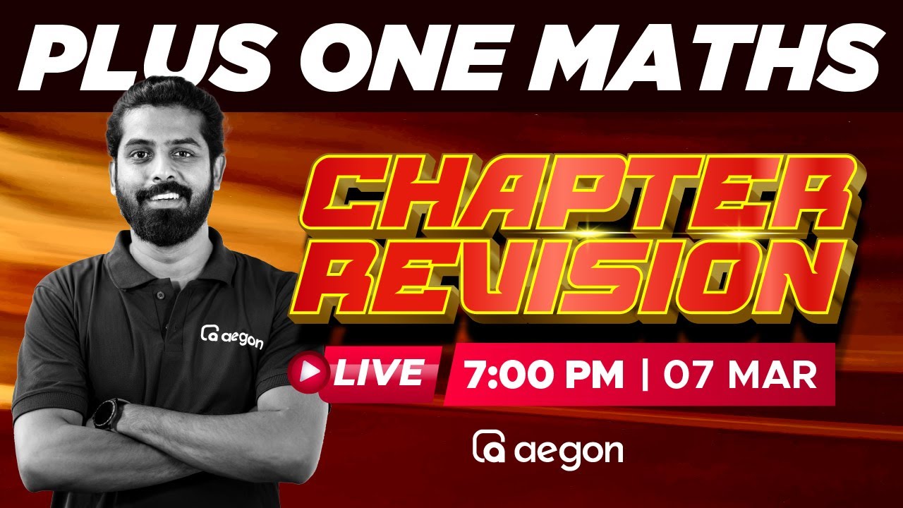 PLUS ONE MATHS😱 | CHAPTER REVISION🤩🔥 | AEGON LEARNING - YouTube