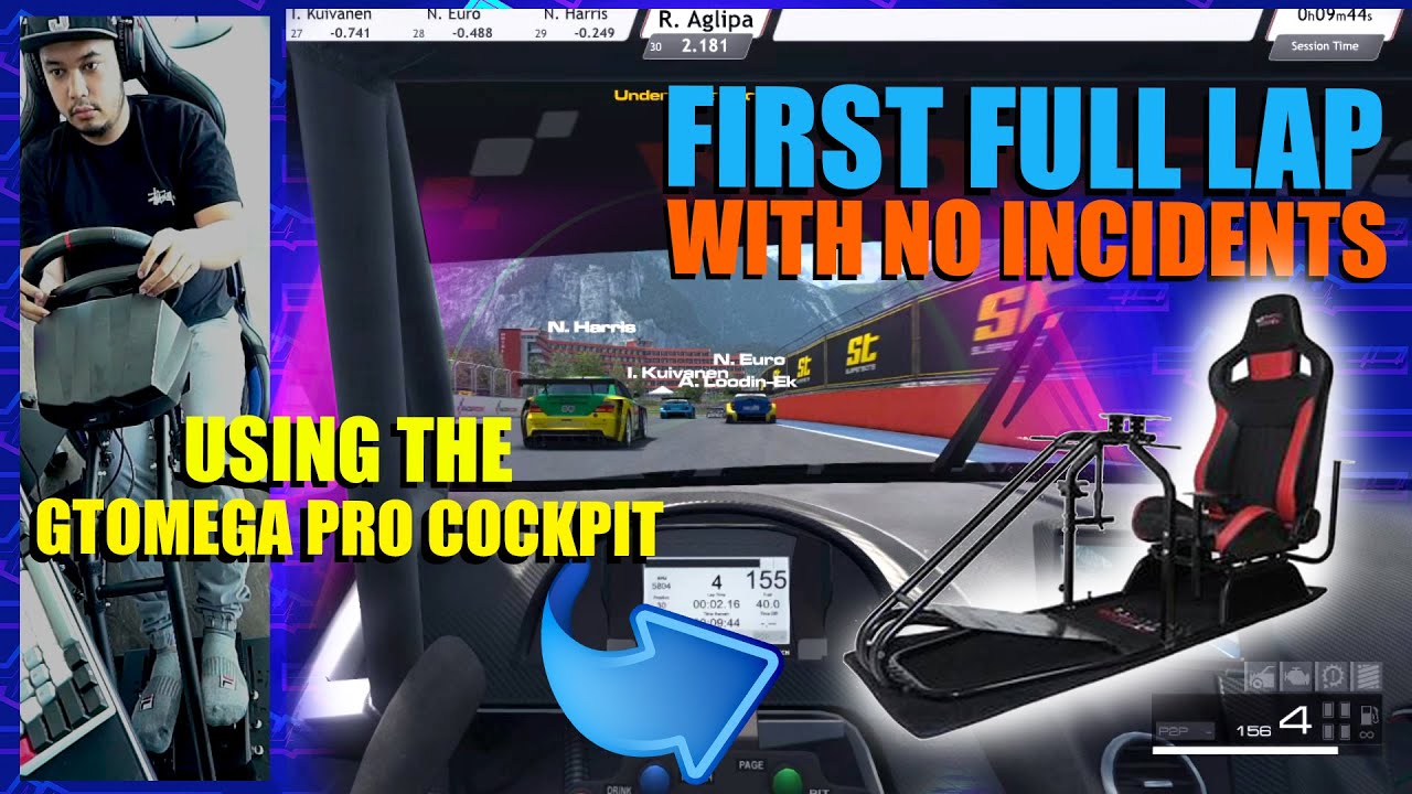 GT OMEGA PRO COCKPIT Full Test Drive | Raceroom Gameplay! - YouTube