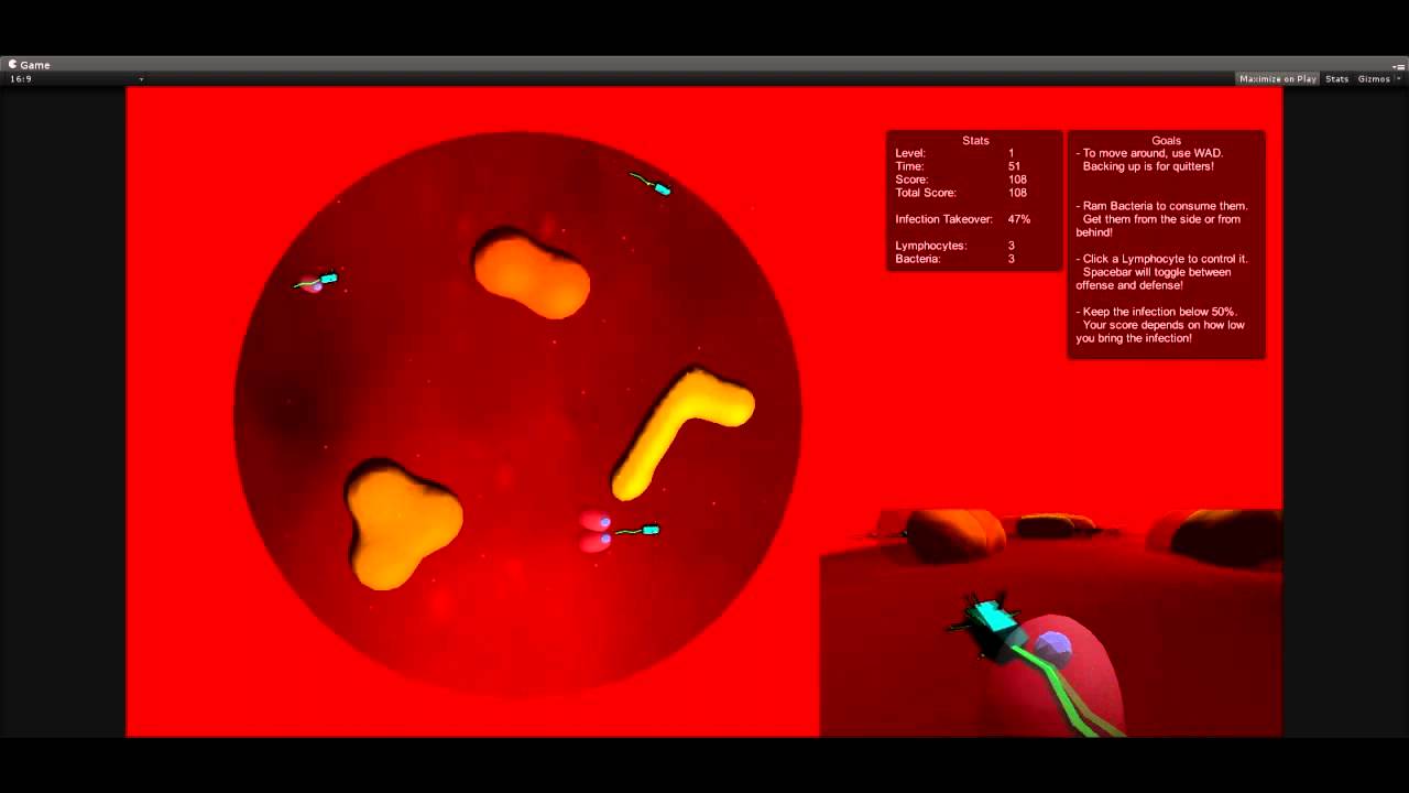 Advanced Game Design - COMP 476 - Cell Gameplay Demonstration - YouTube
