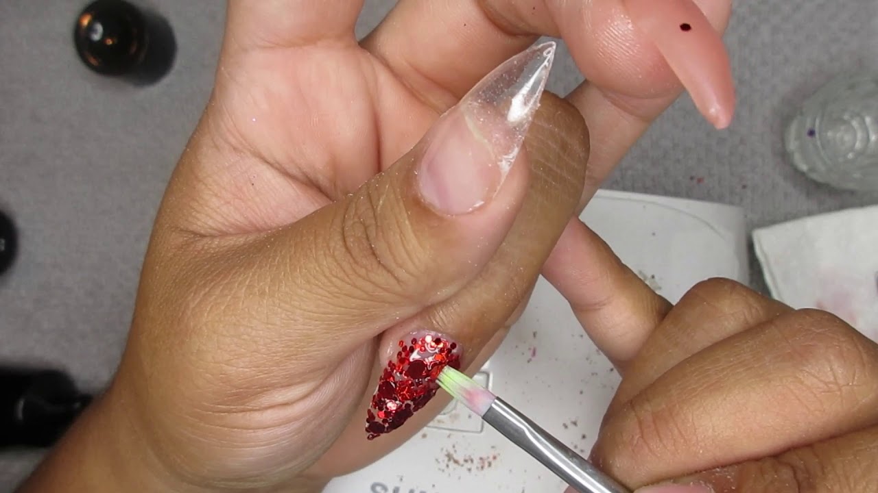 Watch me do my nail | Apres dupe/Polygel - YouTube