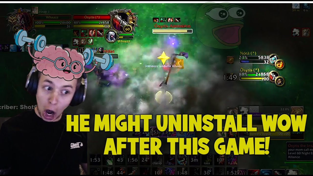 Made this rogue uninstall wow! Whaazz funny twitch clips - YouTube