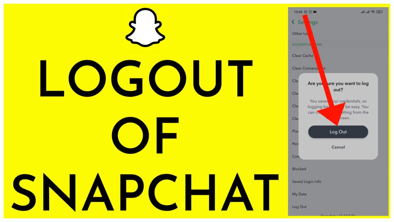 How To Logout Of Snapchat Account (2023) - YouTube
