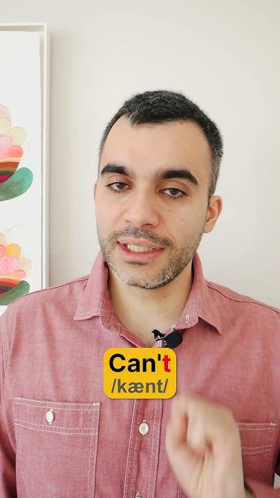 Comment Prononcer Can - Can't - Cannot en Anglais - YouTube
