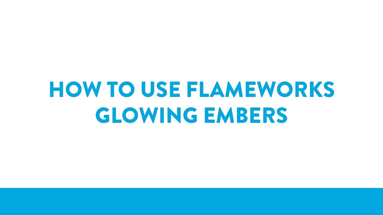 How to use Flameworks Glowing Embers - YouTube