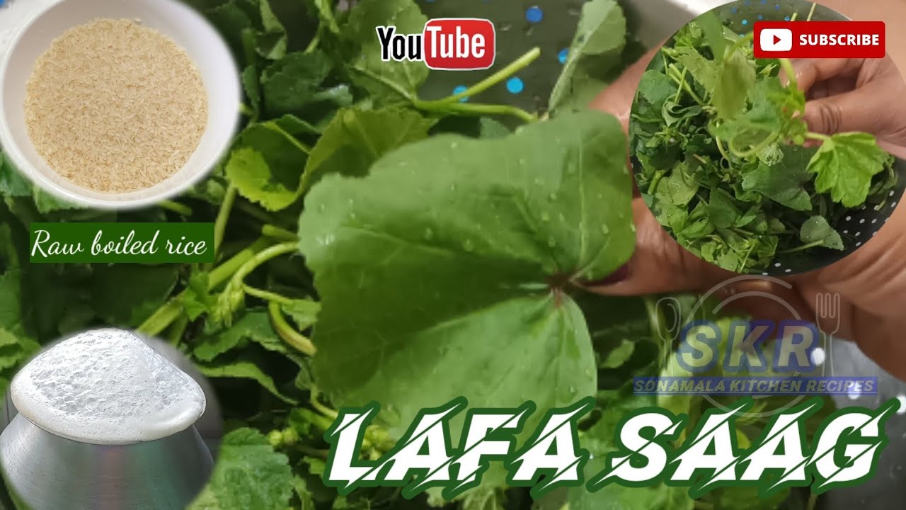 Lafa saag soup | Desistyle with raw boiled rice water making tasty lafa ...