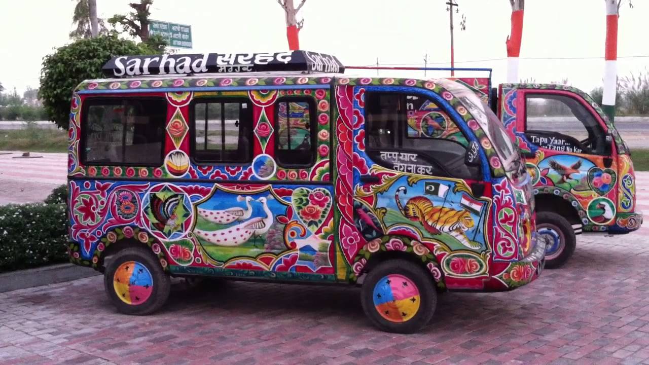 Colorful Indian buses - YouTube