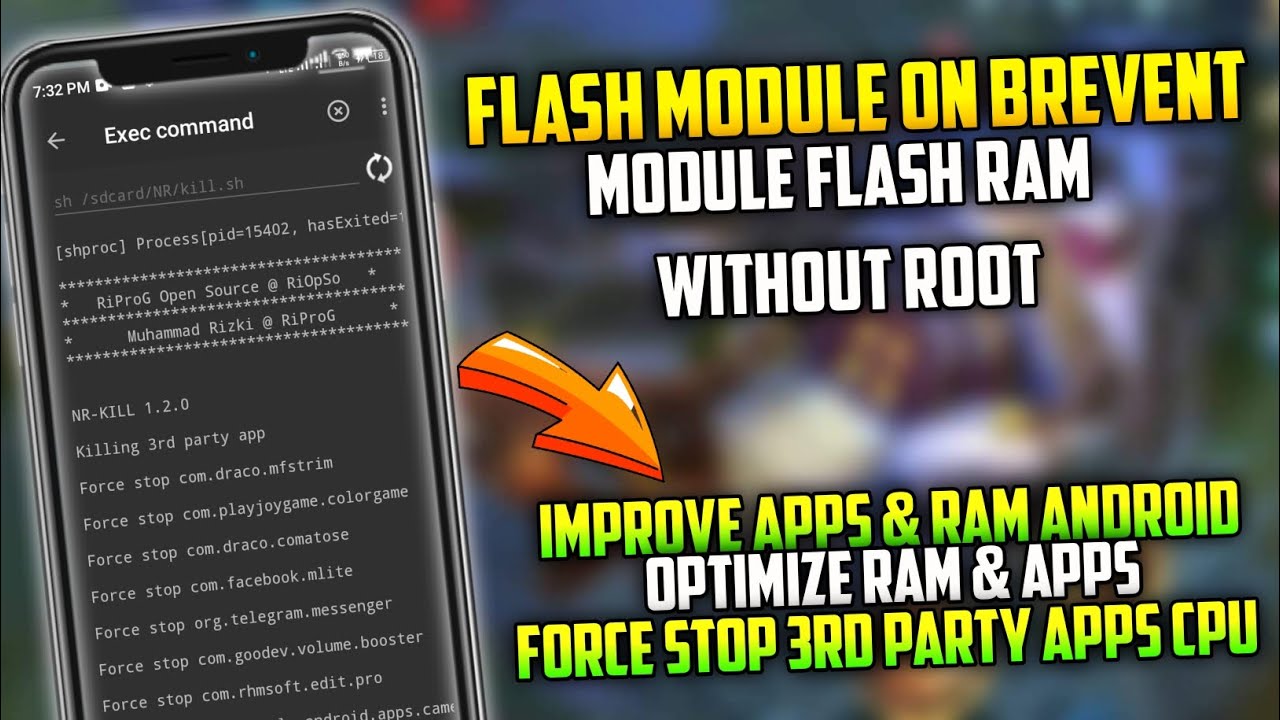 Flash Module On Brevent Without Root | Module Flash Ram | Optimize Ram ...