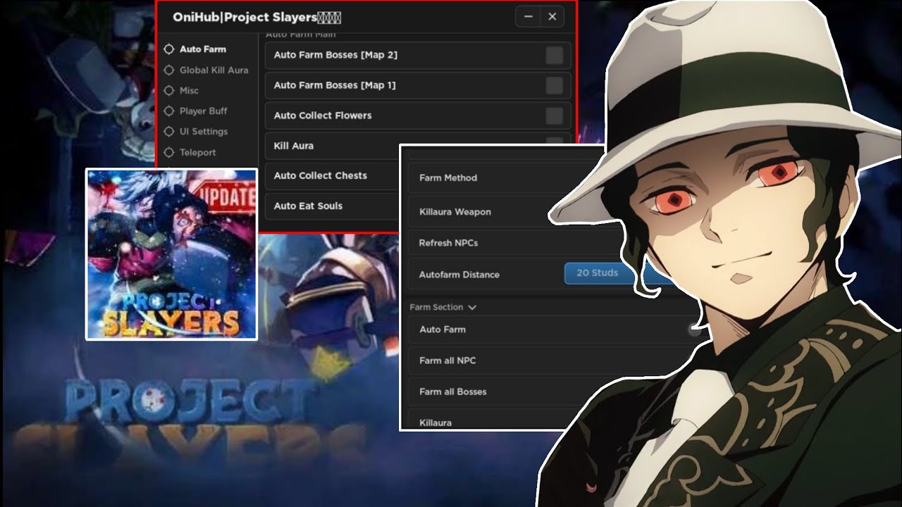 [CLL/PC] ROBLOX SCRIPT PROJECT SLAYER ATUALIZANDO [AUTO FARM [AUTO COLLECT ITEMS [KILL AURA ...
