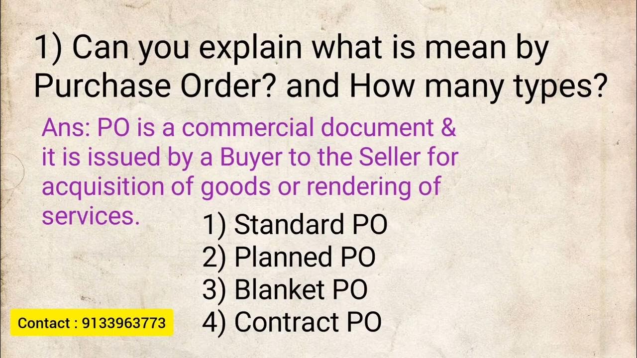 What is 3way matching and purchase order and types - YouTube