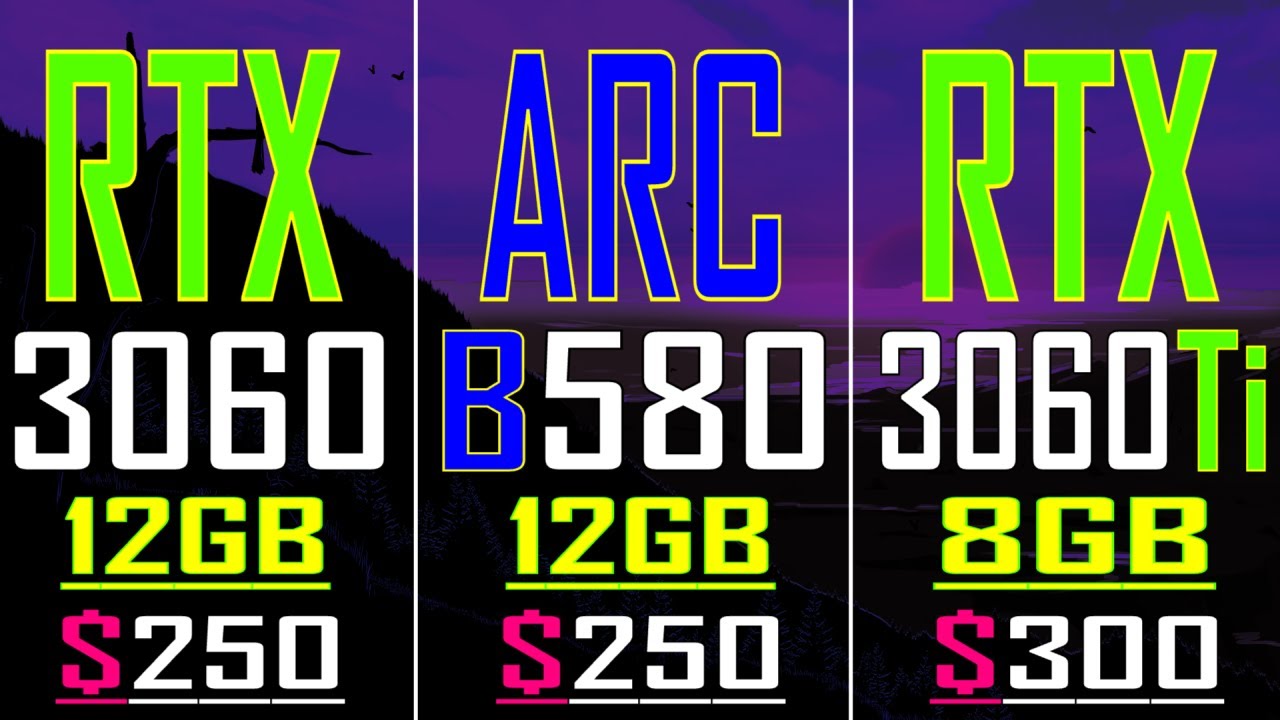 RTX 3060 vs ARC B580 vs RTX 3060Ti || PC GAMES TEST || - YouTube