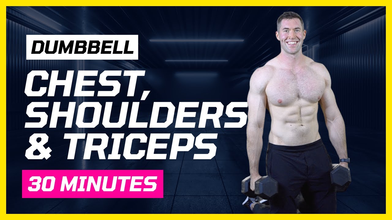 30 Minute Upper Body Push Workout | Chest, Shoulders, Triceps - YouTube