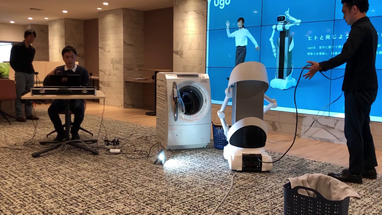 Mira Roboticsの家事支援ロボット「ugo」のデモ - YouTube