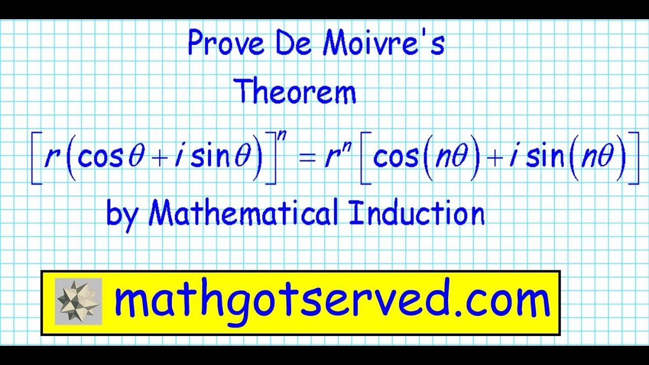  21 Proof Of De Moivre s By Induction Mathgotserved r cos i Sin 