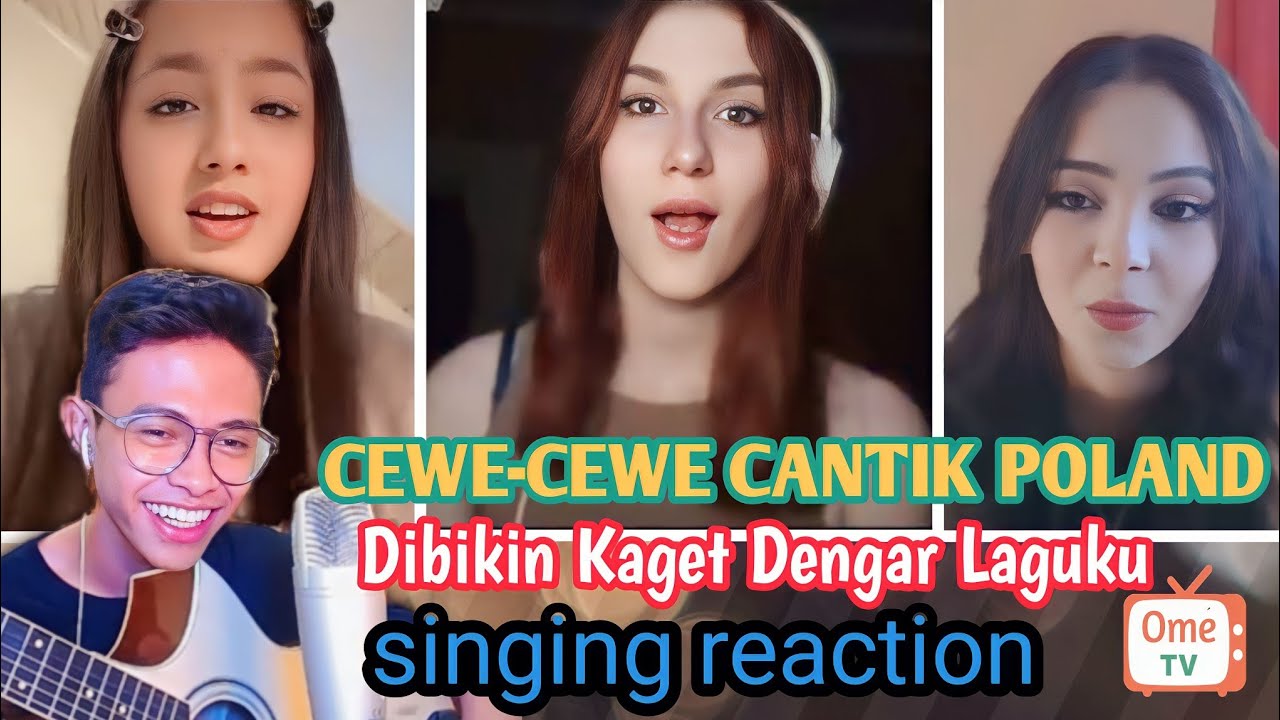 Cewe-Cewe cantik poland Dibikin kaget dengar laguku/singing reaction # ...