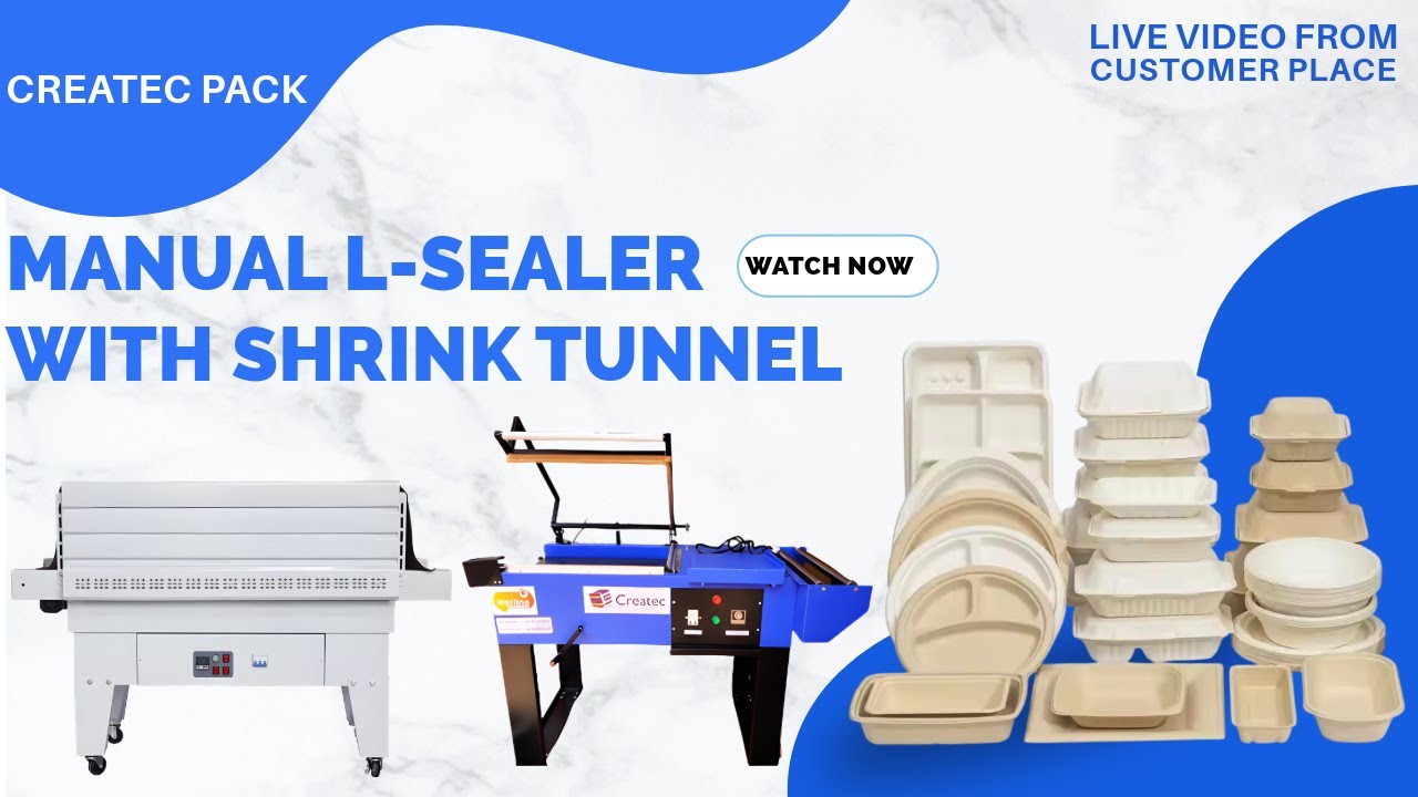 Plastic , Silver, Aluminum Plates Packing machine | L-Sealer With ...