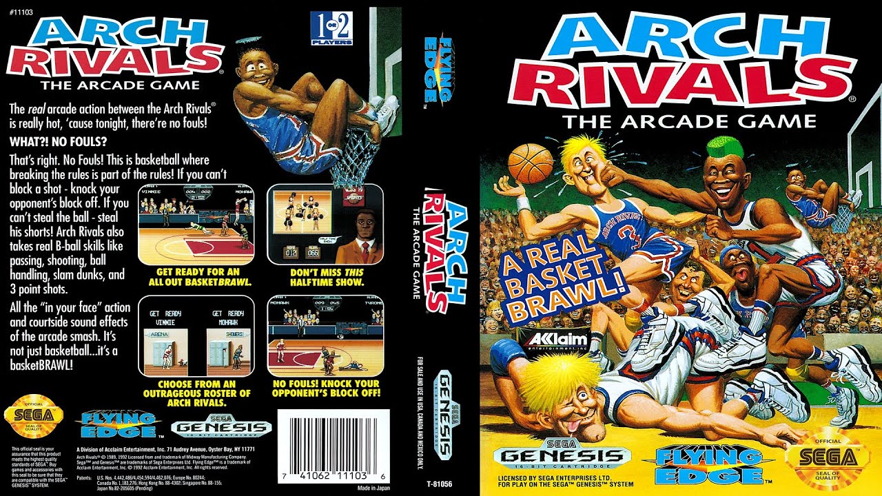 Arch Rivals Sega Mega Drive - YouTube