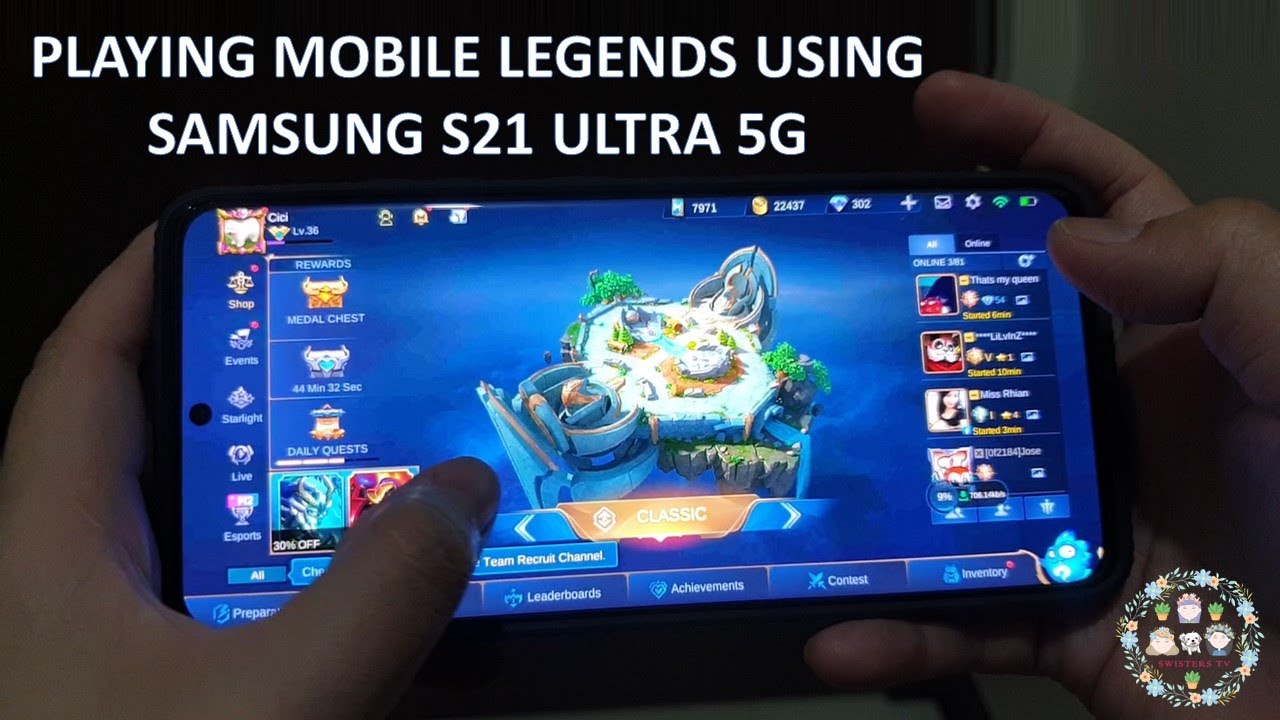 Playing Mobile Legends Using Samsung S21 Ultra 5G #Samsung # ...