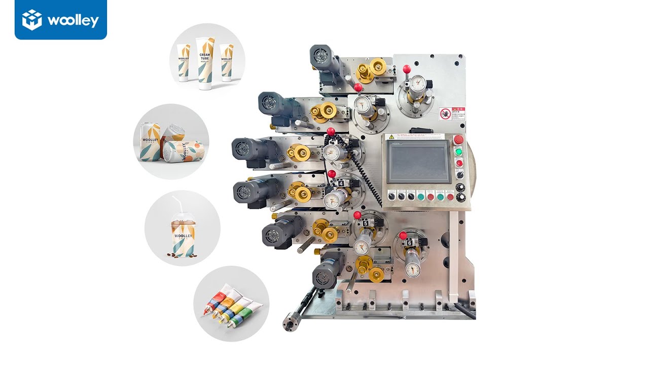 6 Color Offset Printing Machine - YouTube