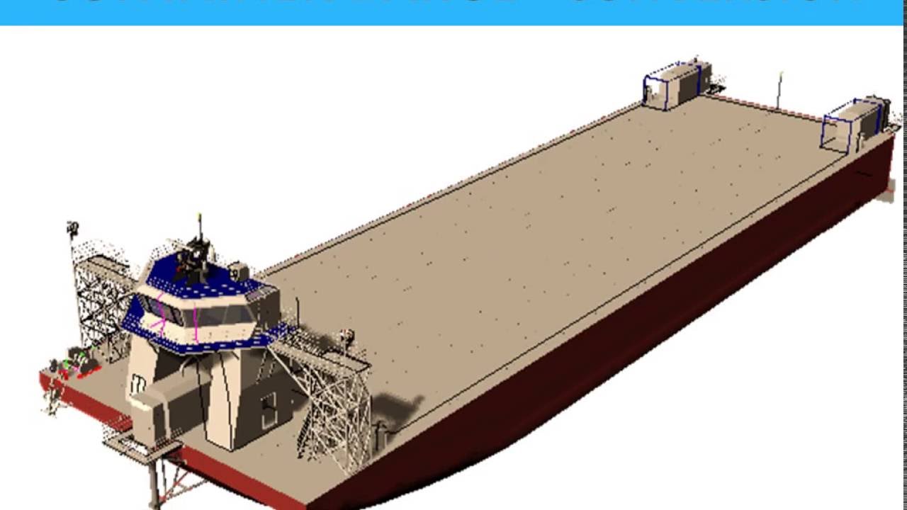 CONTAINER BARGE - CONVERSION - YouTube