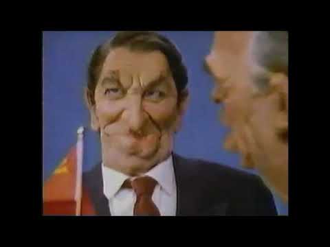 Chiclets Ronald Reagan & Mikhail Gorbachev Spitting Image Commercial ...