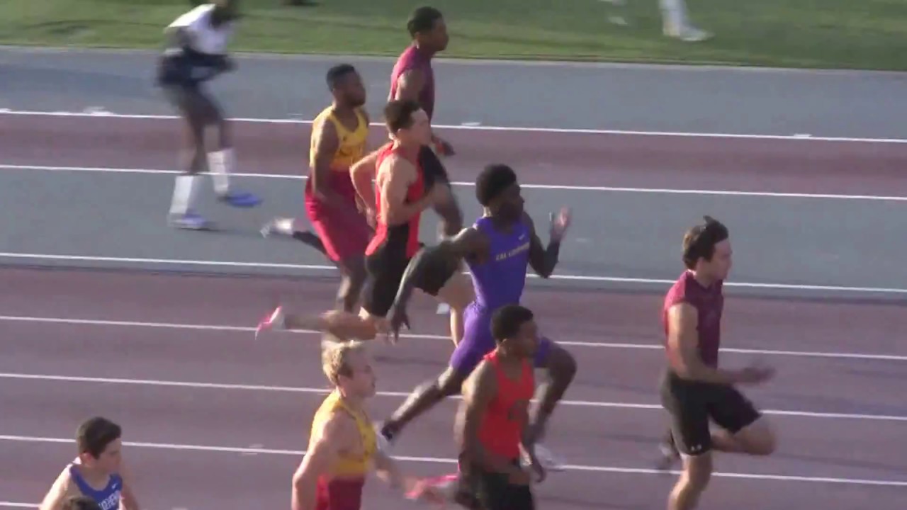 2018 SCIAC Track & Field Championships Men's 100m Dash - YouTube
