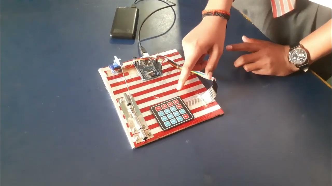 password protected door lock system using arduino uno - YouTube