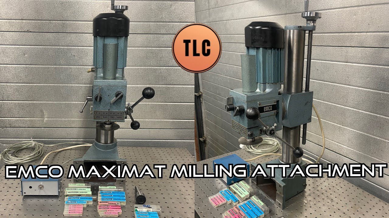 Emco Maximat Milling Attachment Fräsaufsatz Fräseinheit Freeskolom ...