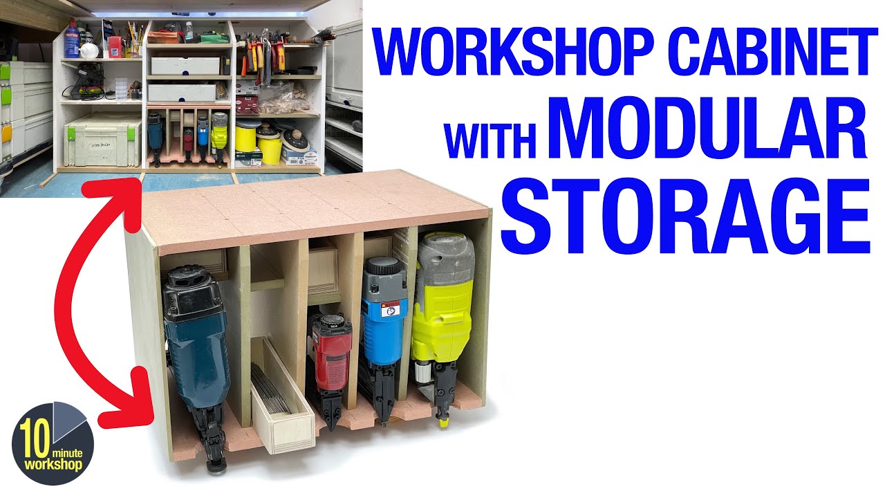 Workshop Cabinet with Modular Storage [video 467] - YouTube