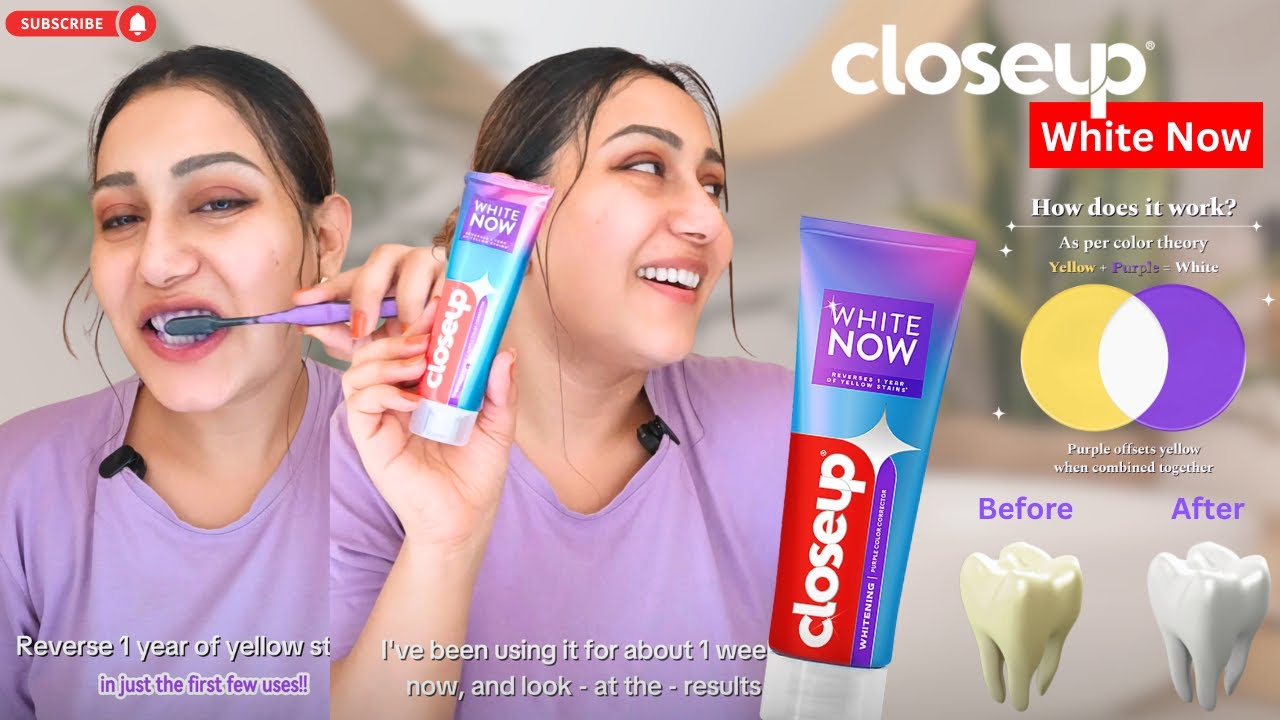 I Tried Closeup White Now Purple Toothpaste – Instant Teeth Whitening ...