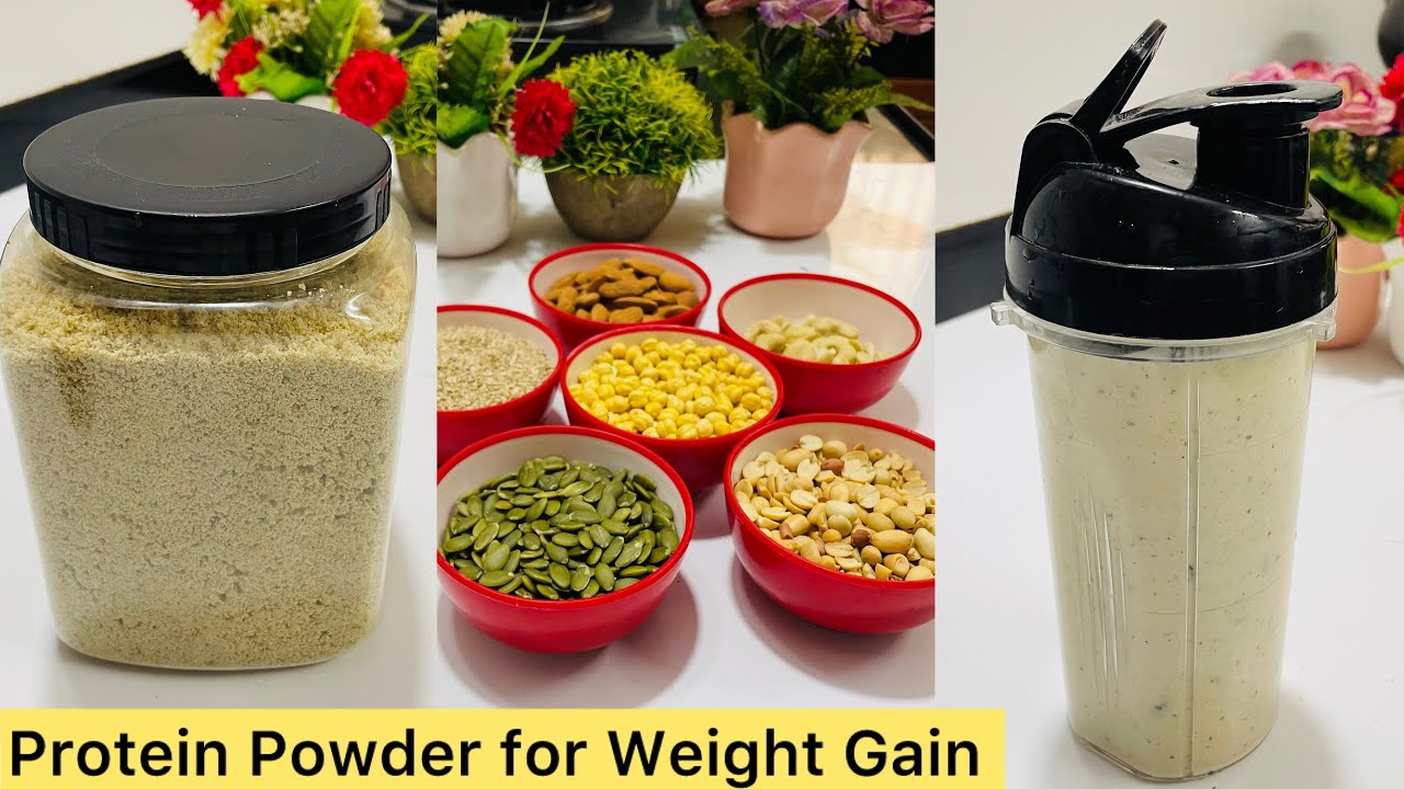 Homemade Protein Powder for Weight Gain | Natural & Healthy Protein Mix ...