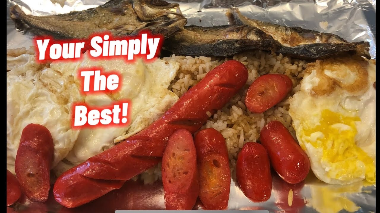 The Best Pinoy Breakfast | Tusilog + Hotdog 🇨🇦#oddlysatisfying - YouTube
