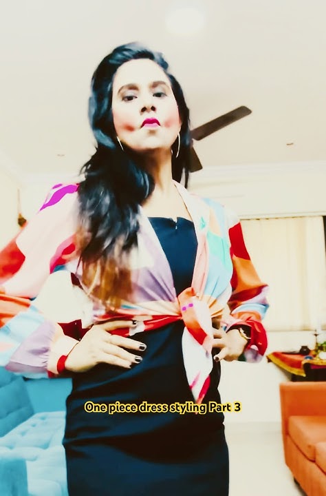 Dark colour blue dress styling Part 3 #shorts #styling #fashion - YouTube