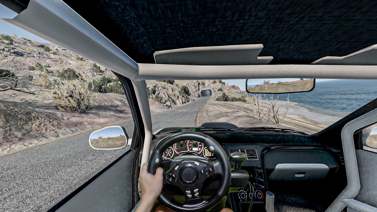 BeamNG.Drive - Realistic Driving - Hirochi Sunburst - Real Hand ...