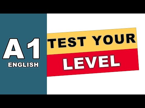 TEST YOUR A1 LEVEL | 20 A1 ENGLISH QUESTIONS WITH ANSWERS - YouTube