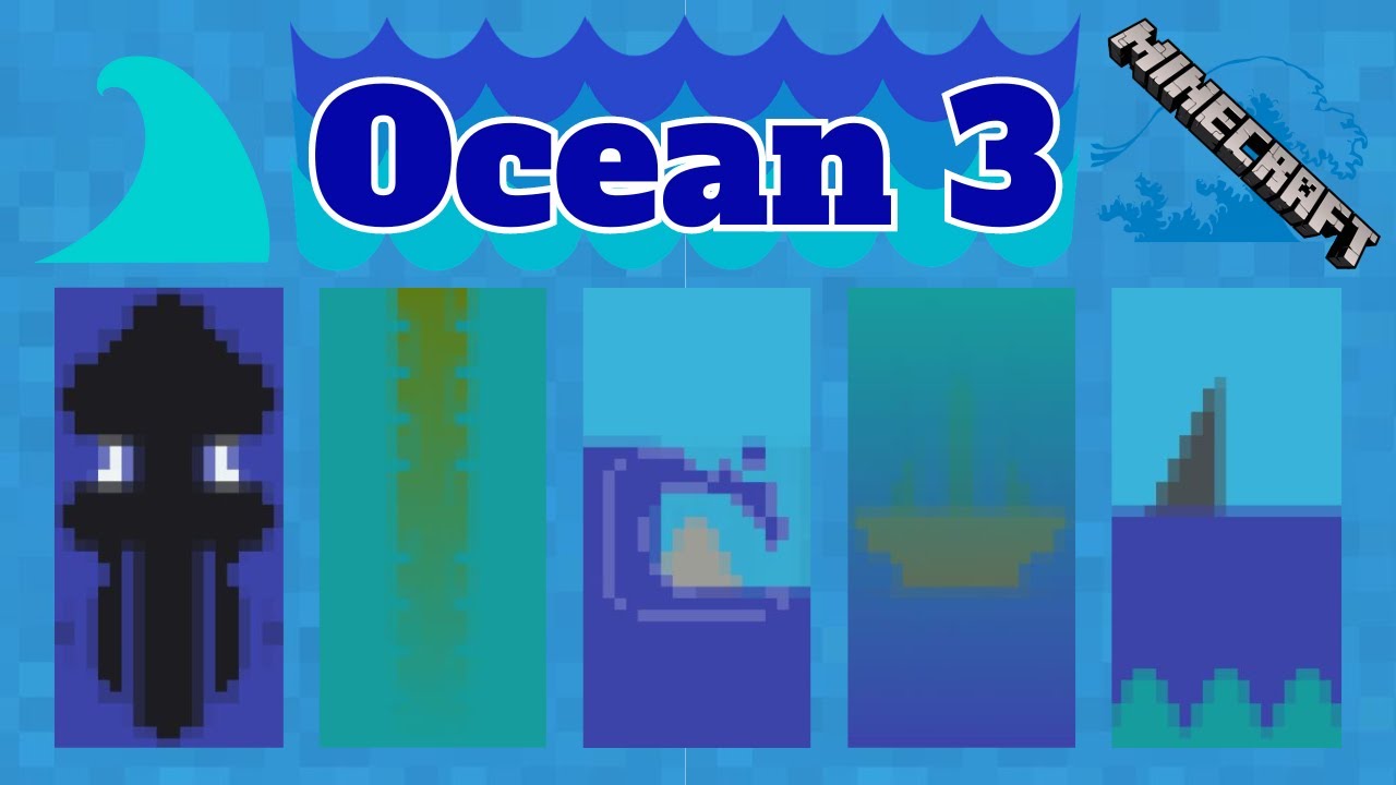 Minecraft Ocean Banner Designs 3 - It's Banner Time! - YouTube
