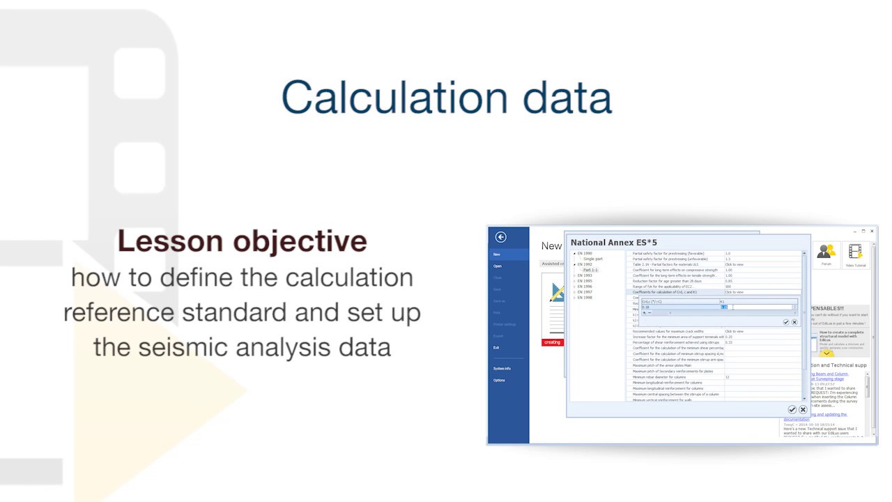 EdiLus Tutorial - Calculation data - ACCA software - YouTube