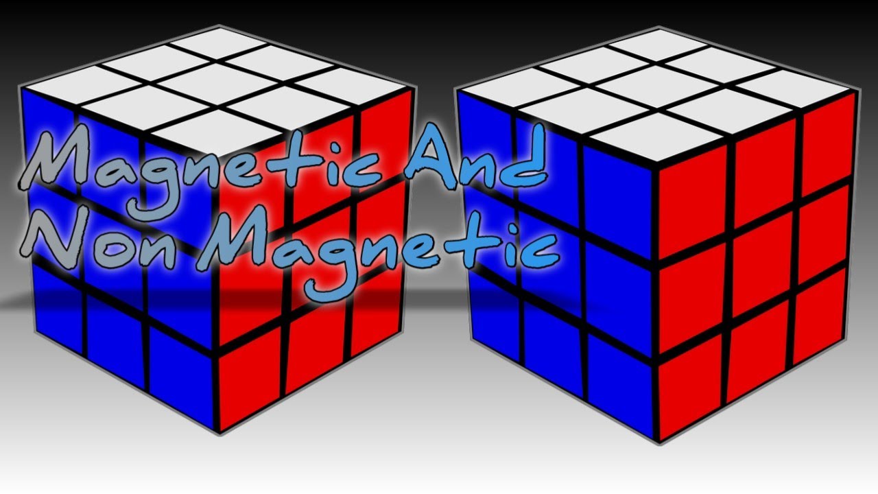 Compare Magnetic And NON Magnetic Cube - YouTube