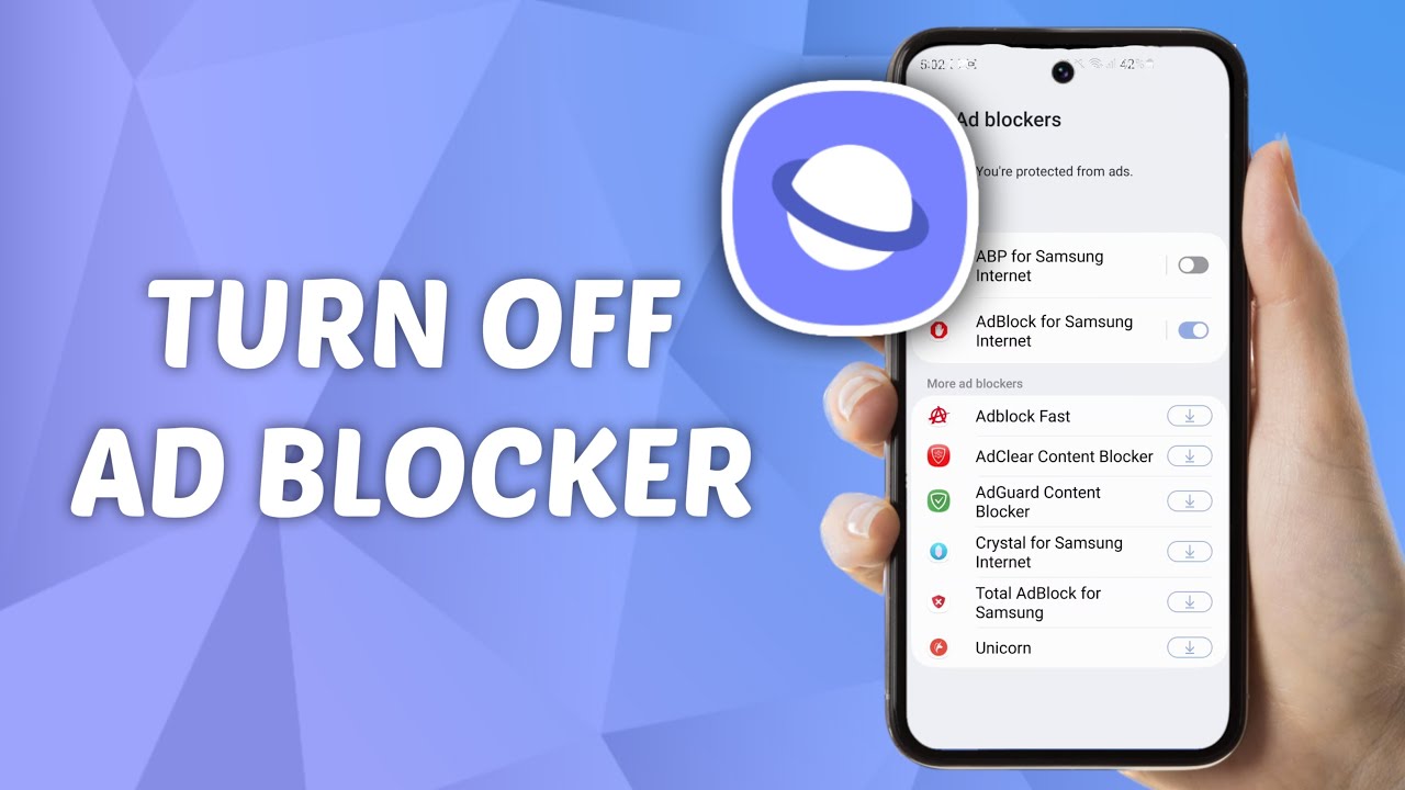 How to Turn OFF AD Blocker in Samsung Internet - YouTube