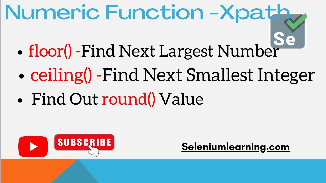 Xpath numeric function - using ceiling(), floor() and round() function ...