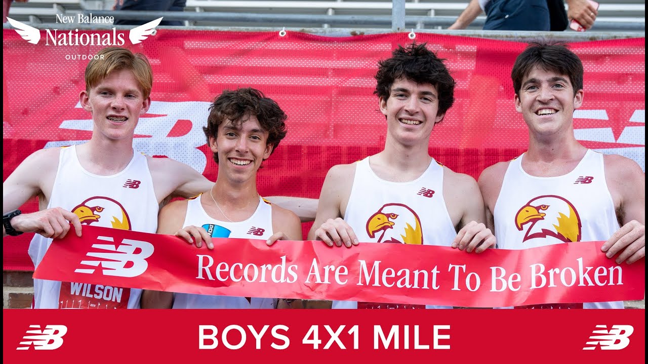 Boys 4x1 Mile Relay - New Balance Nationals Outdoor 2024 - YouTube
