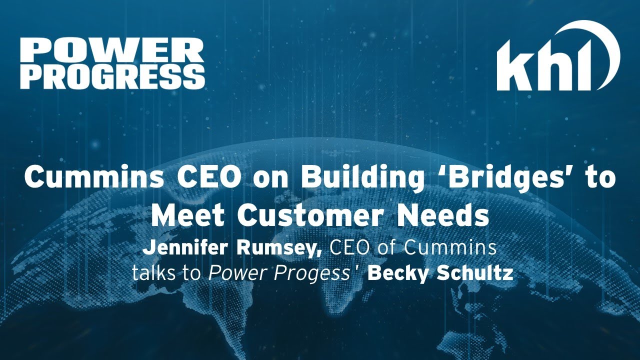 Cummins CEO on Building ‘Bridges’ to Meet Customer Needs - YouTube